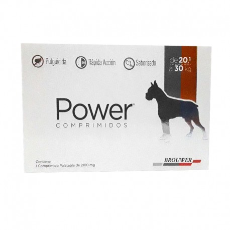COMPRIMIDO POWER PERROS DE 20.1 A 30 KG - Mundo Animal