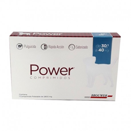 COMPRIMIDO POWER PERROS DE 30.1 A 40 KG - Mundo Animal